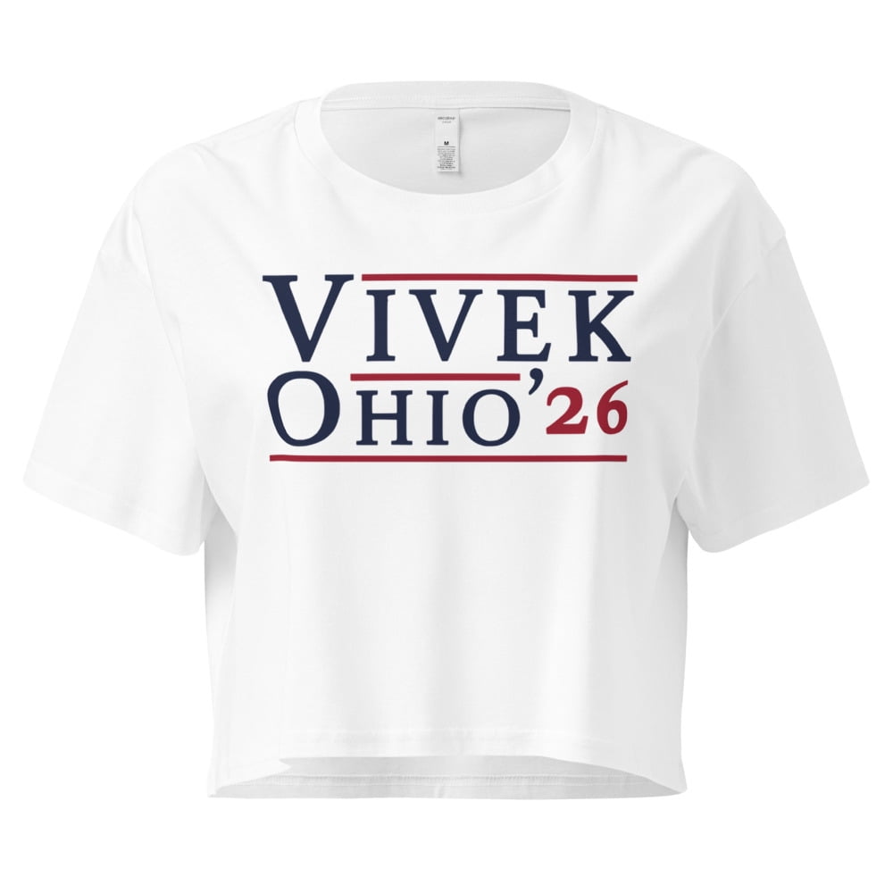 Vivek 2026 Women’s Crop Top, Vivek Ramaswamy for Governor of Ohio 2026 ...