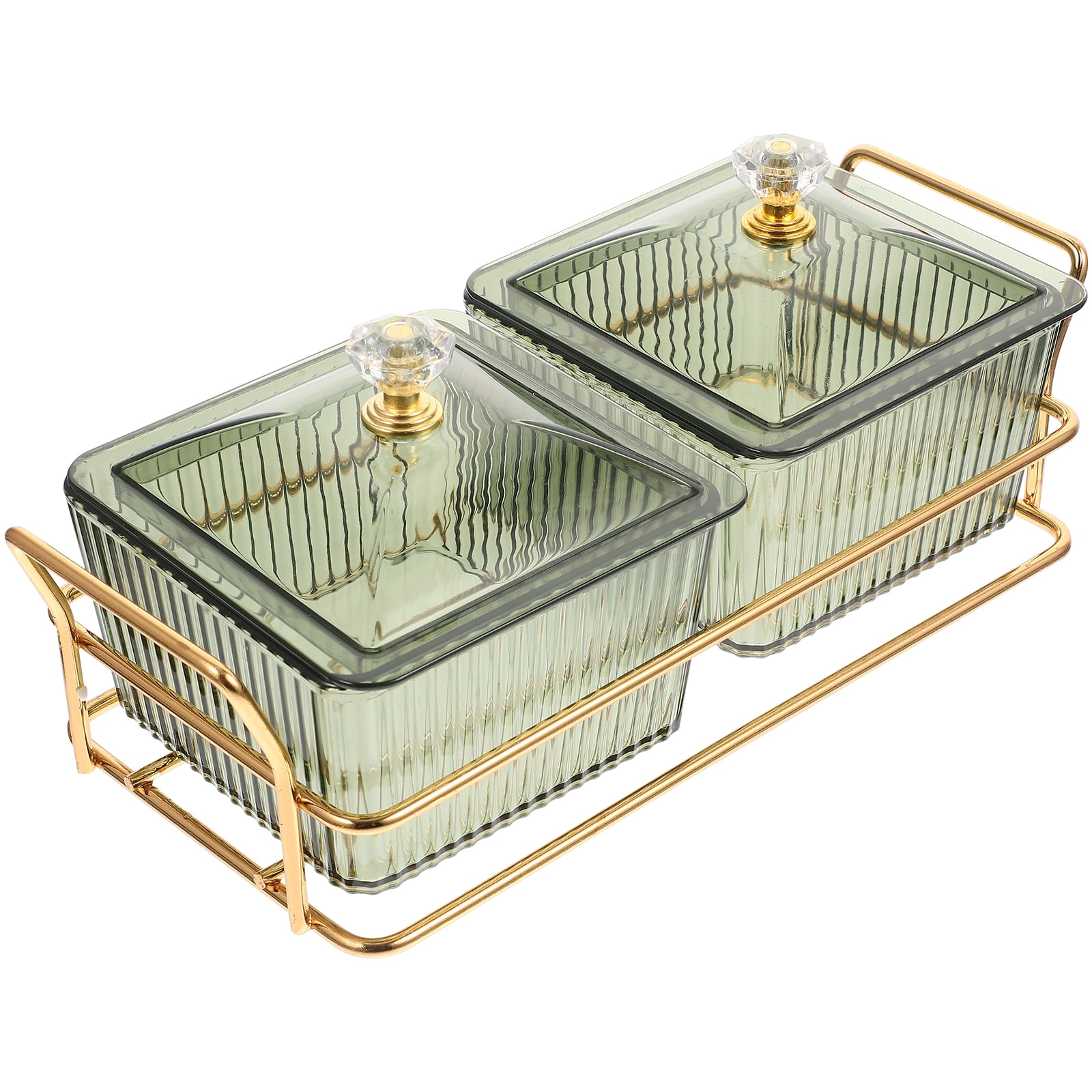 Viveous 1 Set of Handled Snack Tray Divided Snack Plates Food Divided ...