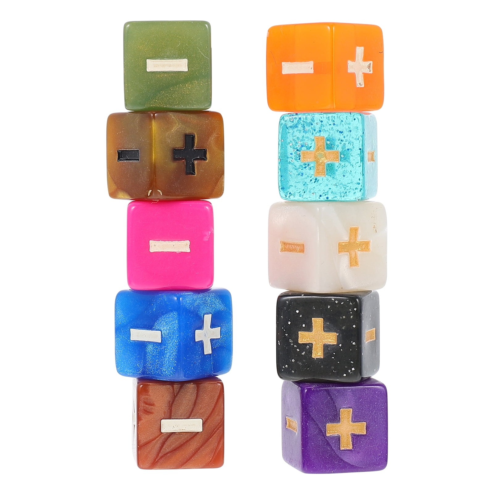 Viveous 10Pcs Educational Math Tool Math Computing Signs Dice ...