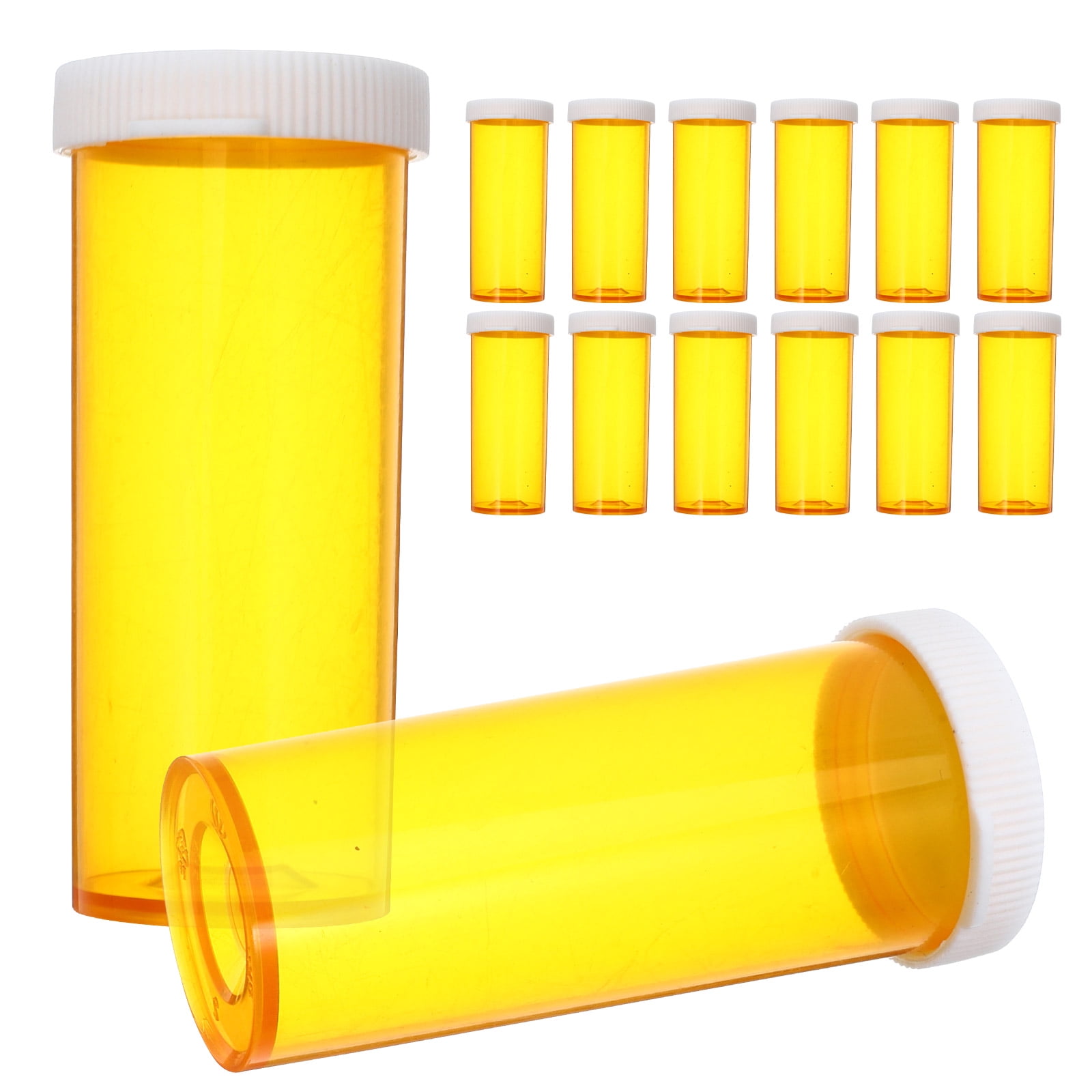 Viveous 10pcs Empty Plastic Pill Bottles Medication Bottles Small Pill ...