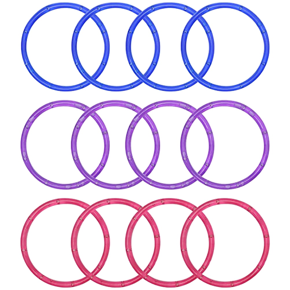 Viveous 12pcs Acrylic Wind Chime Ring Kids DIY Chime Circle Wind Chime ...