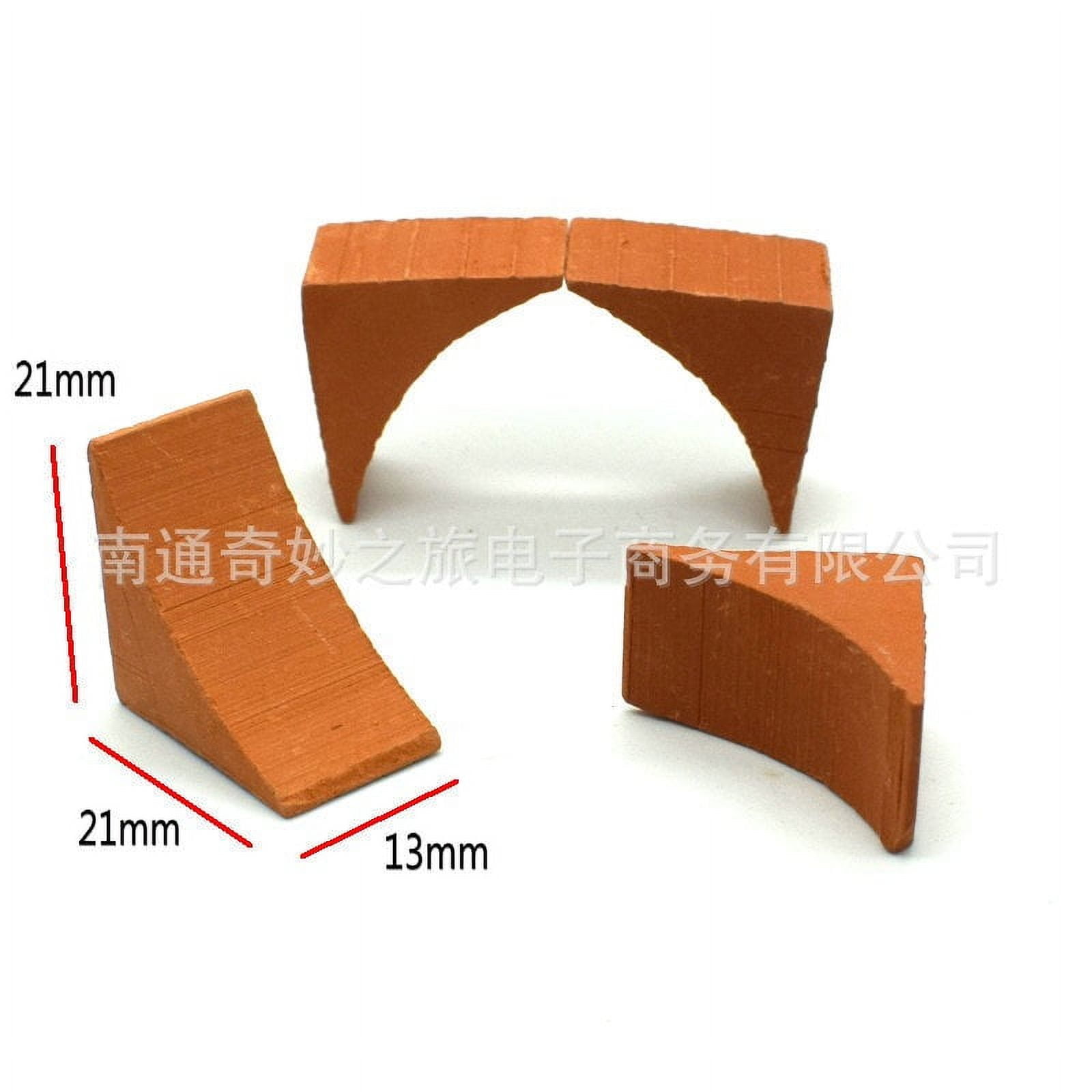 Viveous 20pcs Miniature Bricks Dollhouse Tiny Bricks Realistic Fake ...