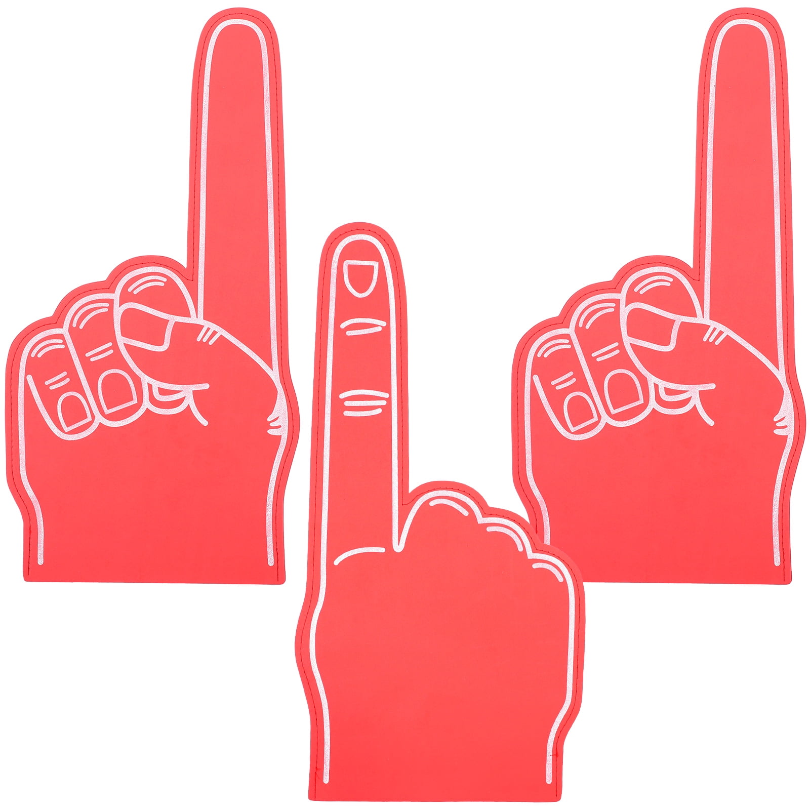 Viveous 3Pcs Cartoon Foams Finger Cheering Foams Finger Sports Event ...