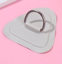 Viveous 4pcs D Ring Patches Stainless Steel Ring Pad Patch For ...