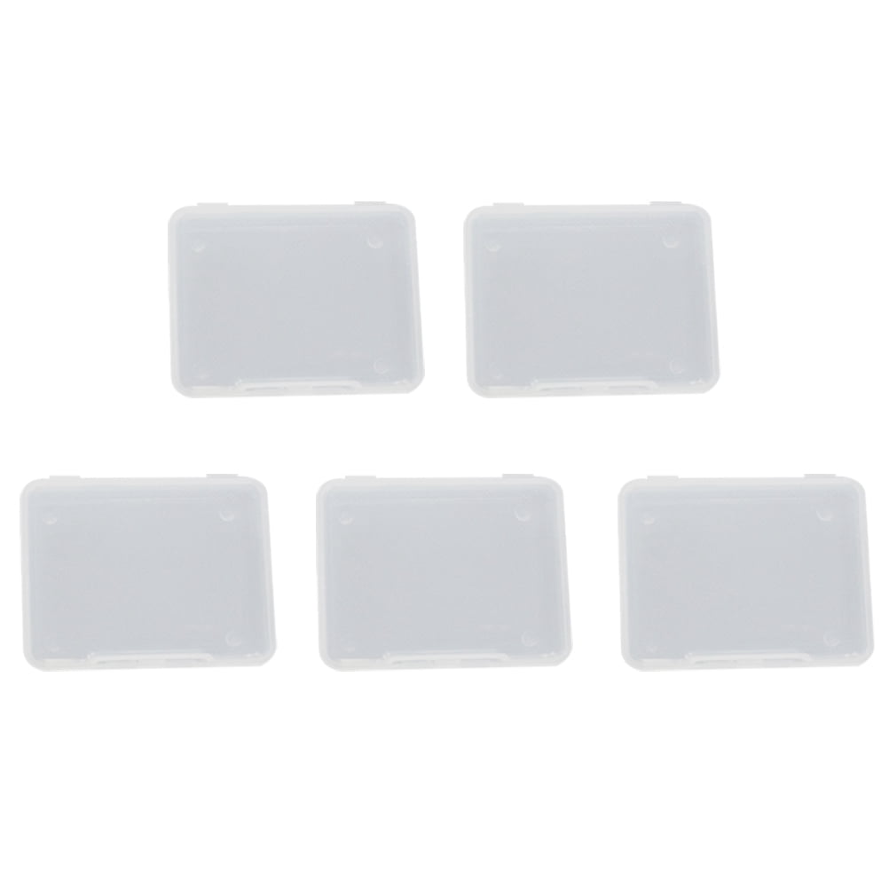Viveous 5 Pcs Transparent Toolbox Electronic Plastic Parts Container Tool Box Component Storage ...