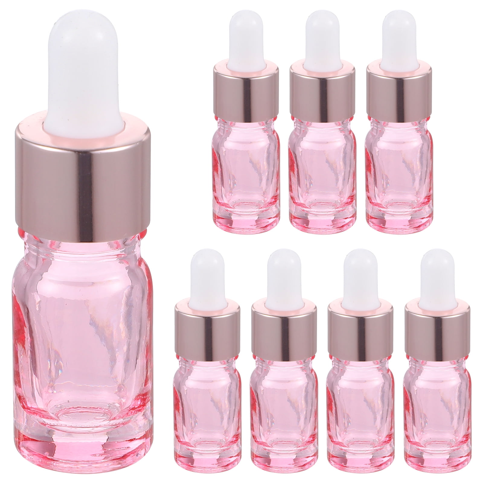 Viveous 8Pcs Convenient Dropper Bottles Glass Sub Bottles Light-proof ...