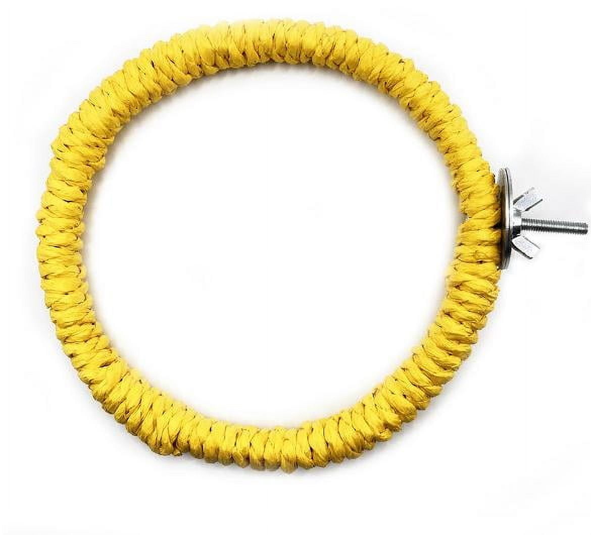 Viveous Bird Rope Toy Round Circle Rings Paper Rope Swing Toy Pet Bird ...