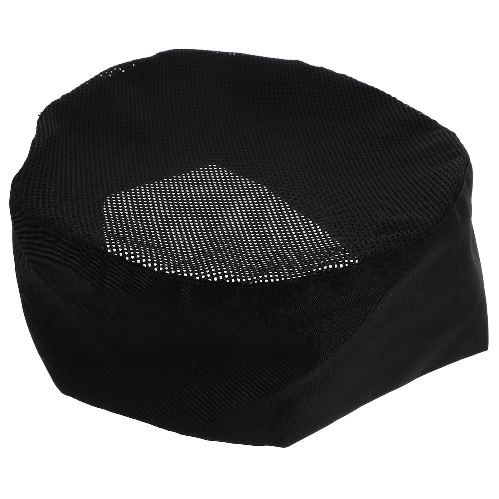Viveous Black Chef Hat with Breathable Mesh Top Bakery Hat Sushi Chef ...