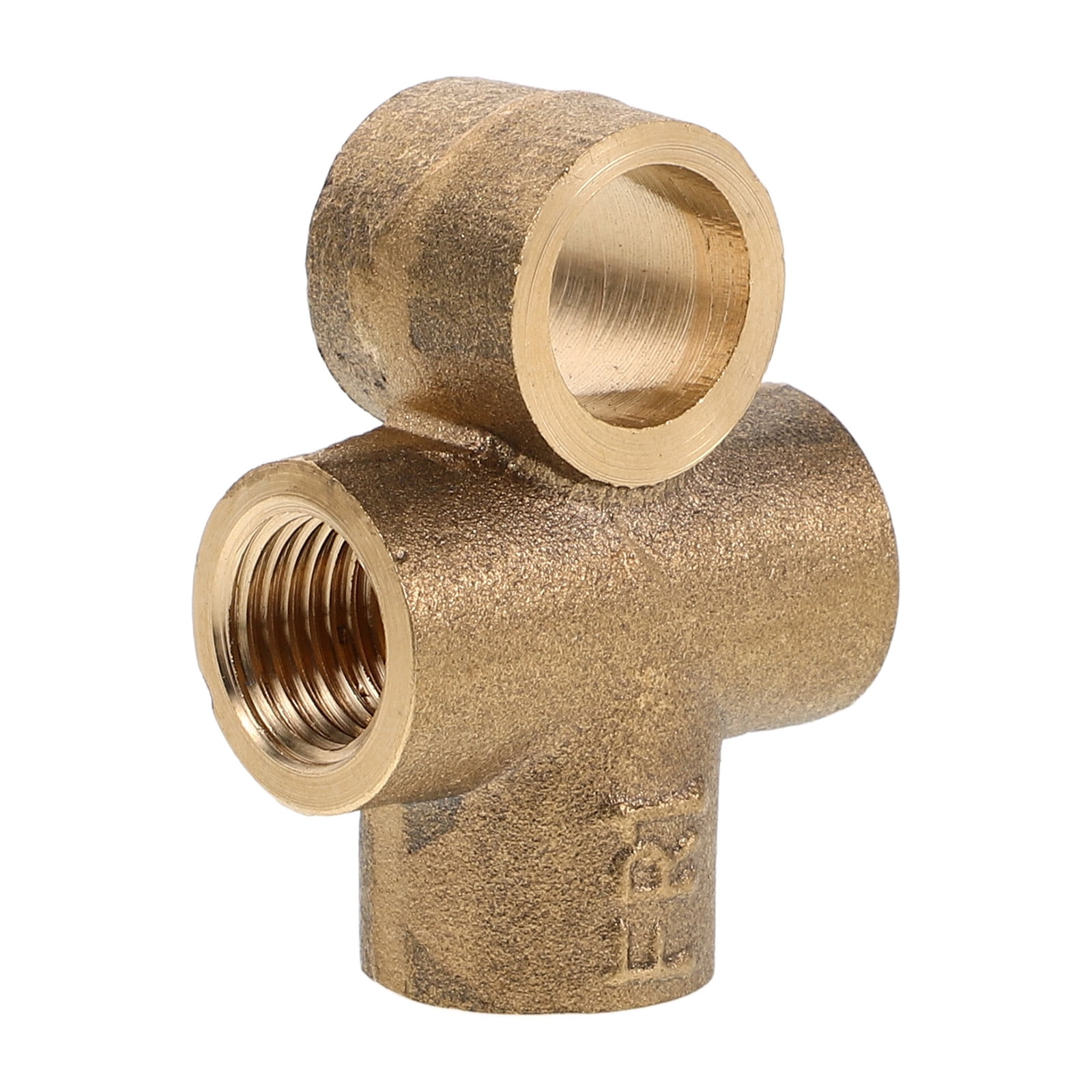 Viveous Brass Tee Fitting Thread Adapter Fuel Line Outboard Connections ...