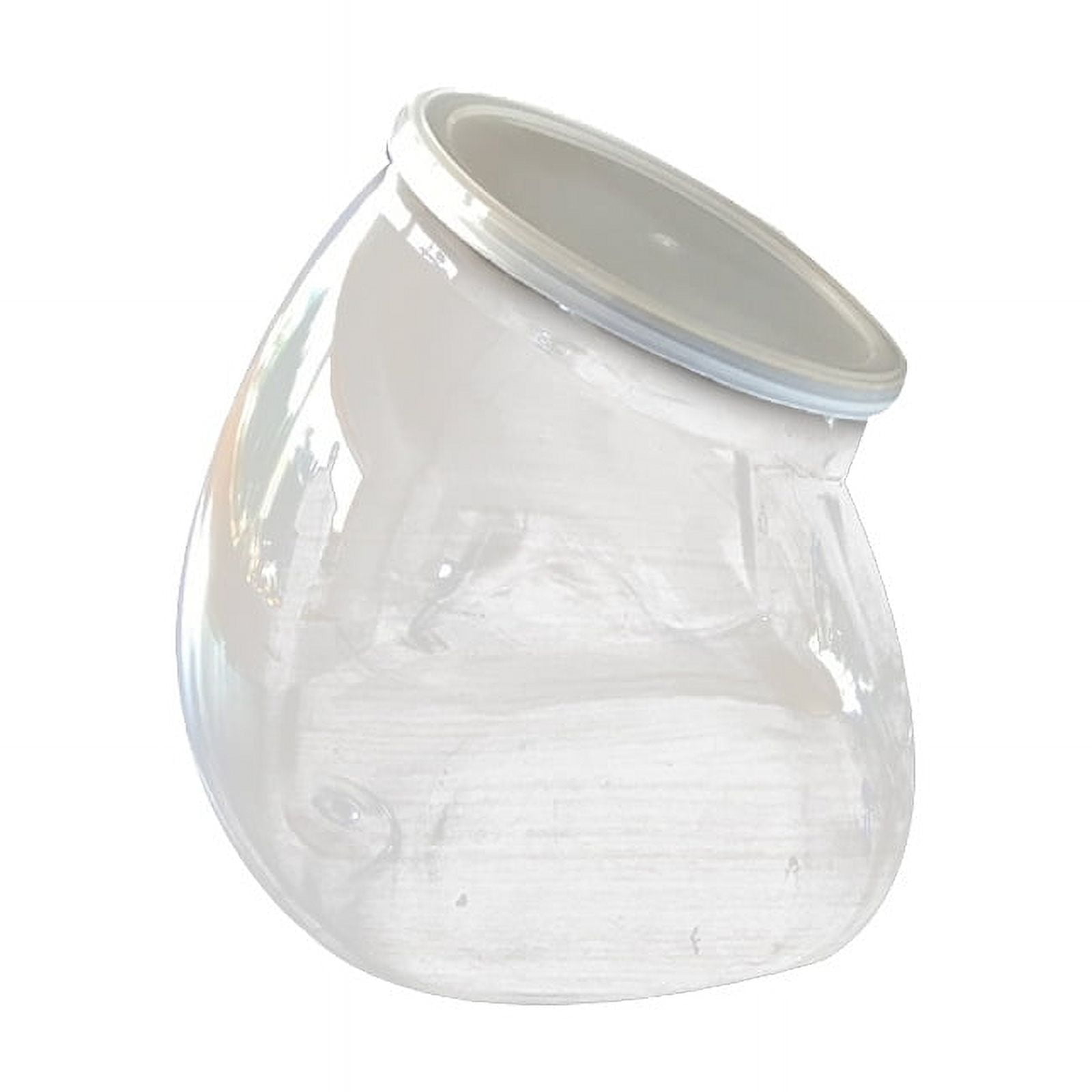 Viveous Clear Plastic Candy Jar With Lid Empty Storage Containers And ...