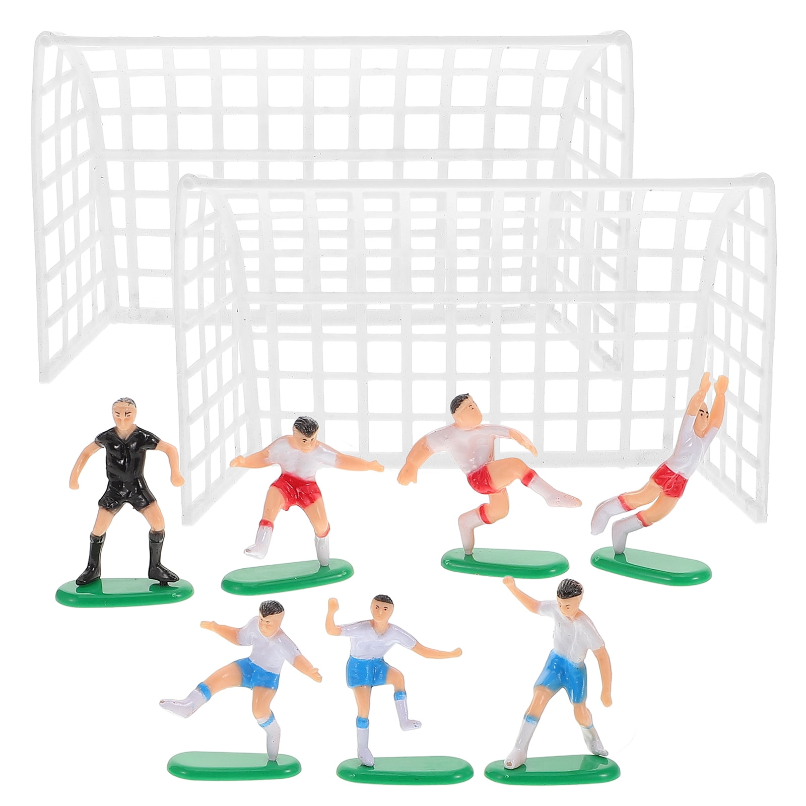 Viveous Creative Football Cake Topper Soccer Player Cake Decor Birthday ...