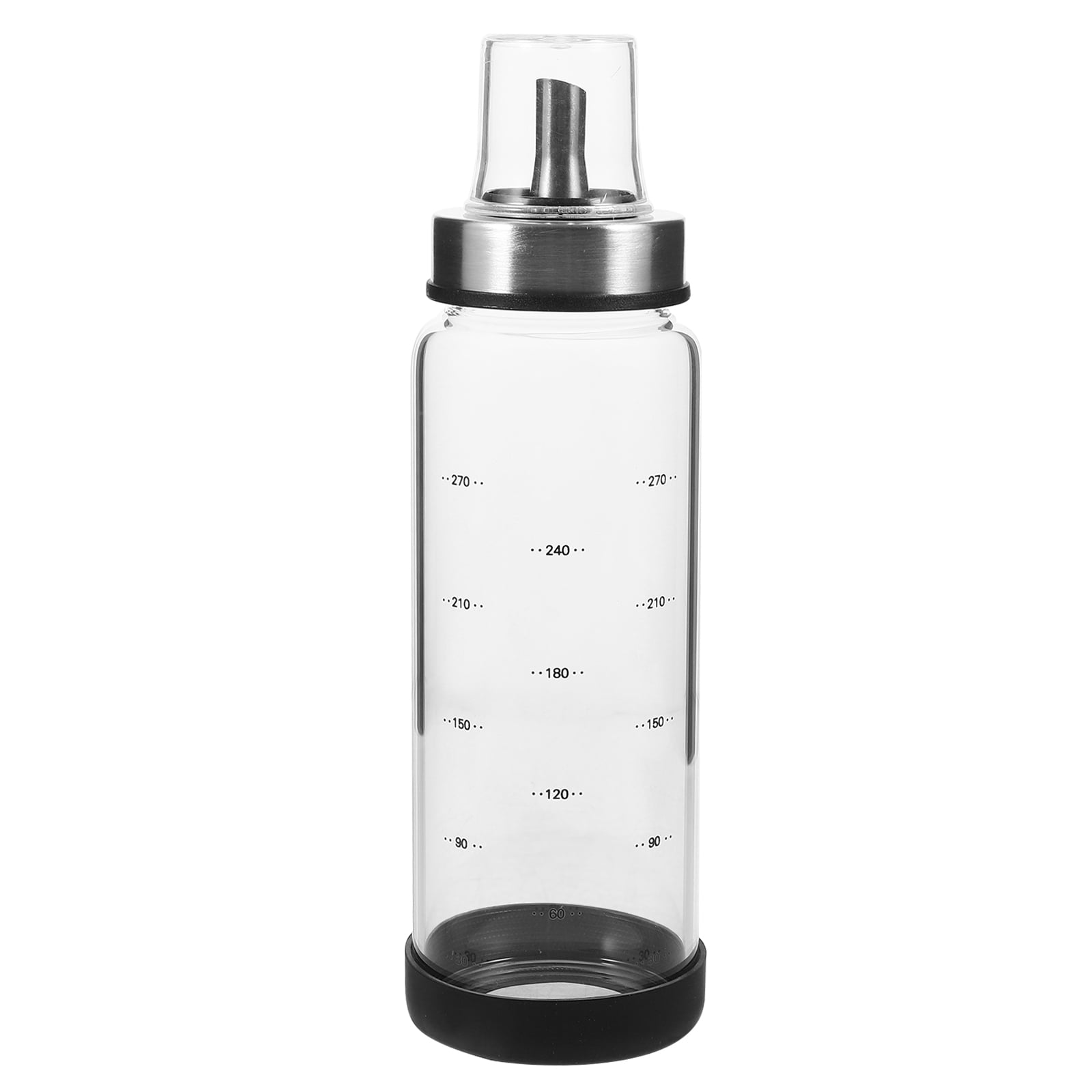 Viveous Glass Cruet Dispenser Bottle for Salad Dressing, Kitchen ...