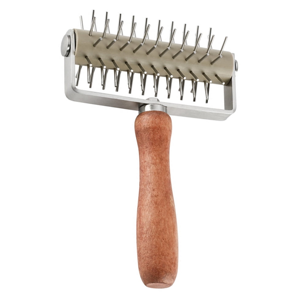 Viveous Handle Roller Docker Stainless Pizza Dough Docker Pizza Cake ...