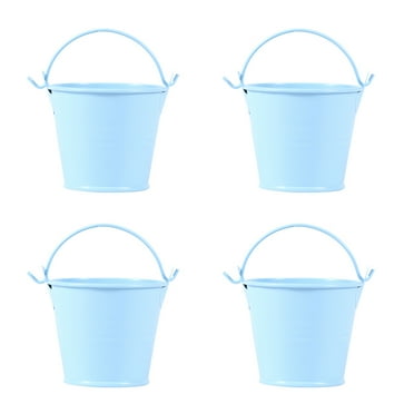 Small Metal Buckets with Handle, 3.14x4.72 inch Colored Metal Bucket ...