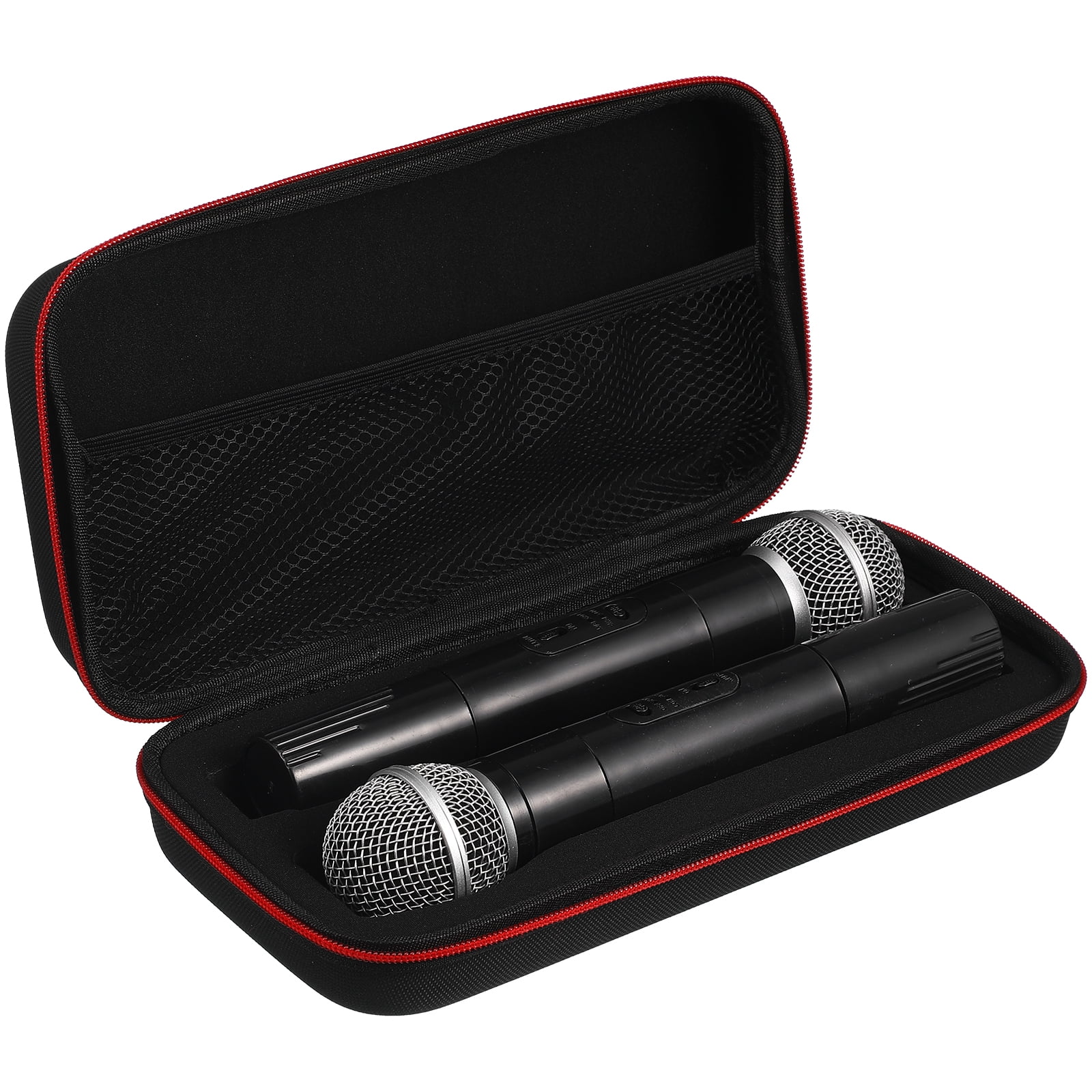 Viveous Microphone Bag Mic Case Dual Mic Holder Cordless Microphone ...