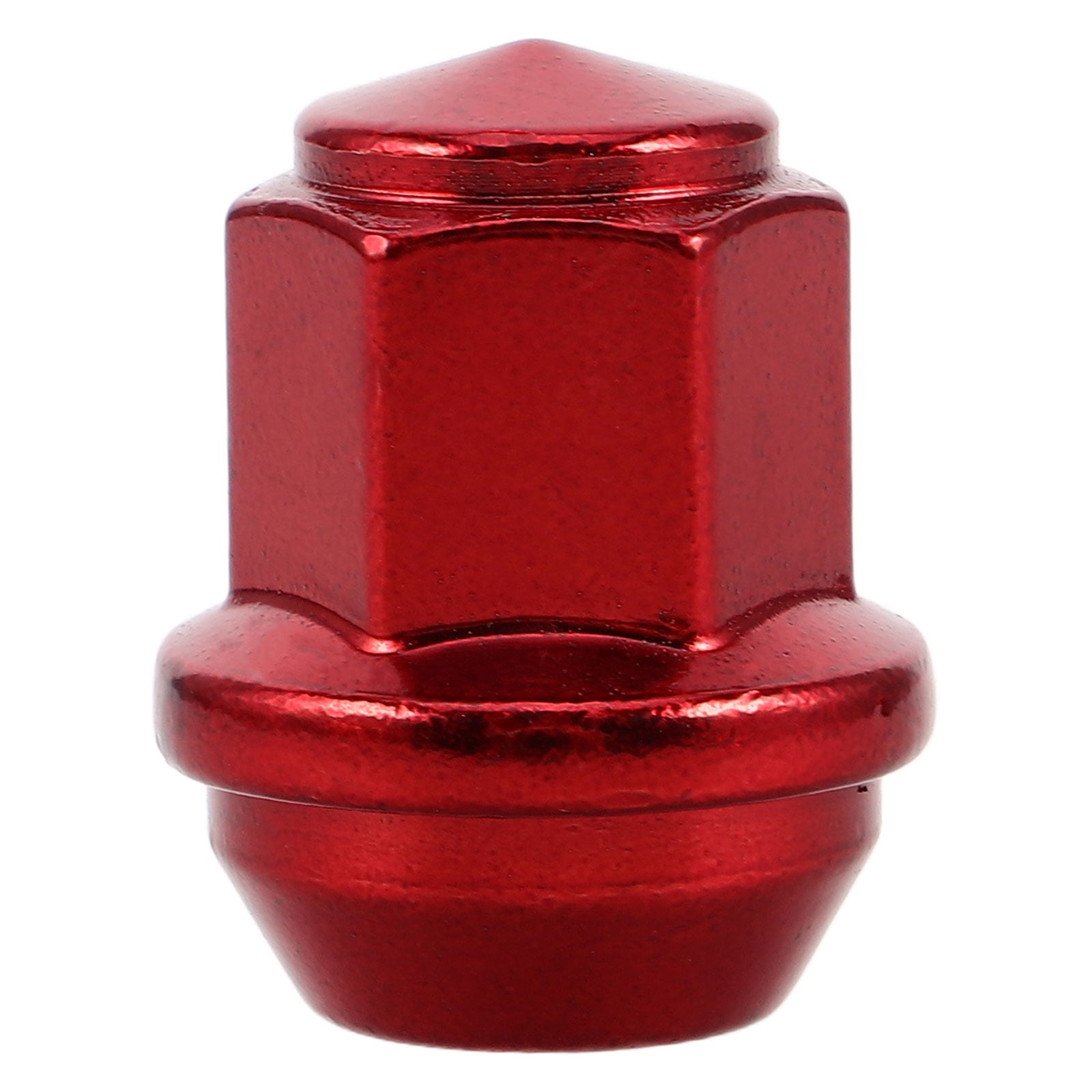 Viveous Red Solid Lug Nuts Wheel Lug Nut Covers Bolt Protective Cap ...