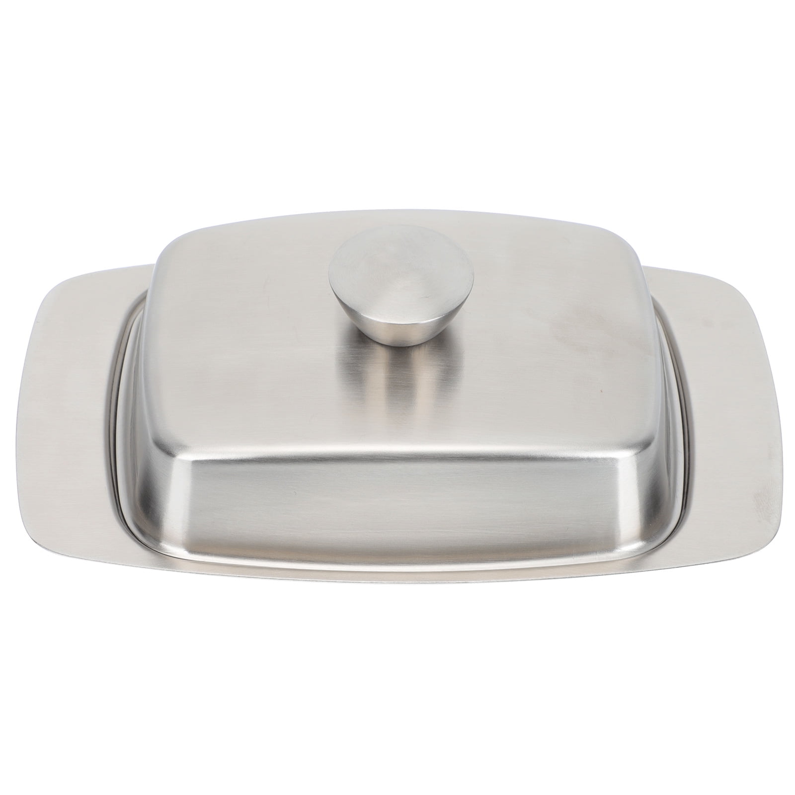 Viveous Stainless Steel Butter Dish Classic Butter Dish Butter Keeper ...