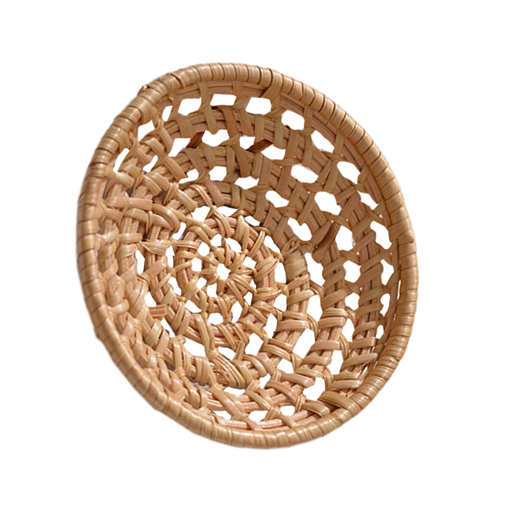 Viveous Wicker Bread Basket Pantry Basket Fruit Storage Basket ...