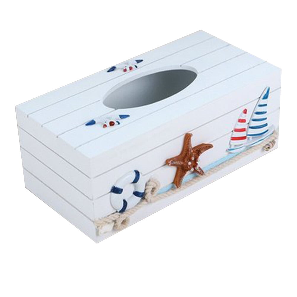 Masteelf Mediterranean Tissue Box for Storage Use Multi Color Plastic ...