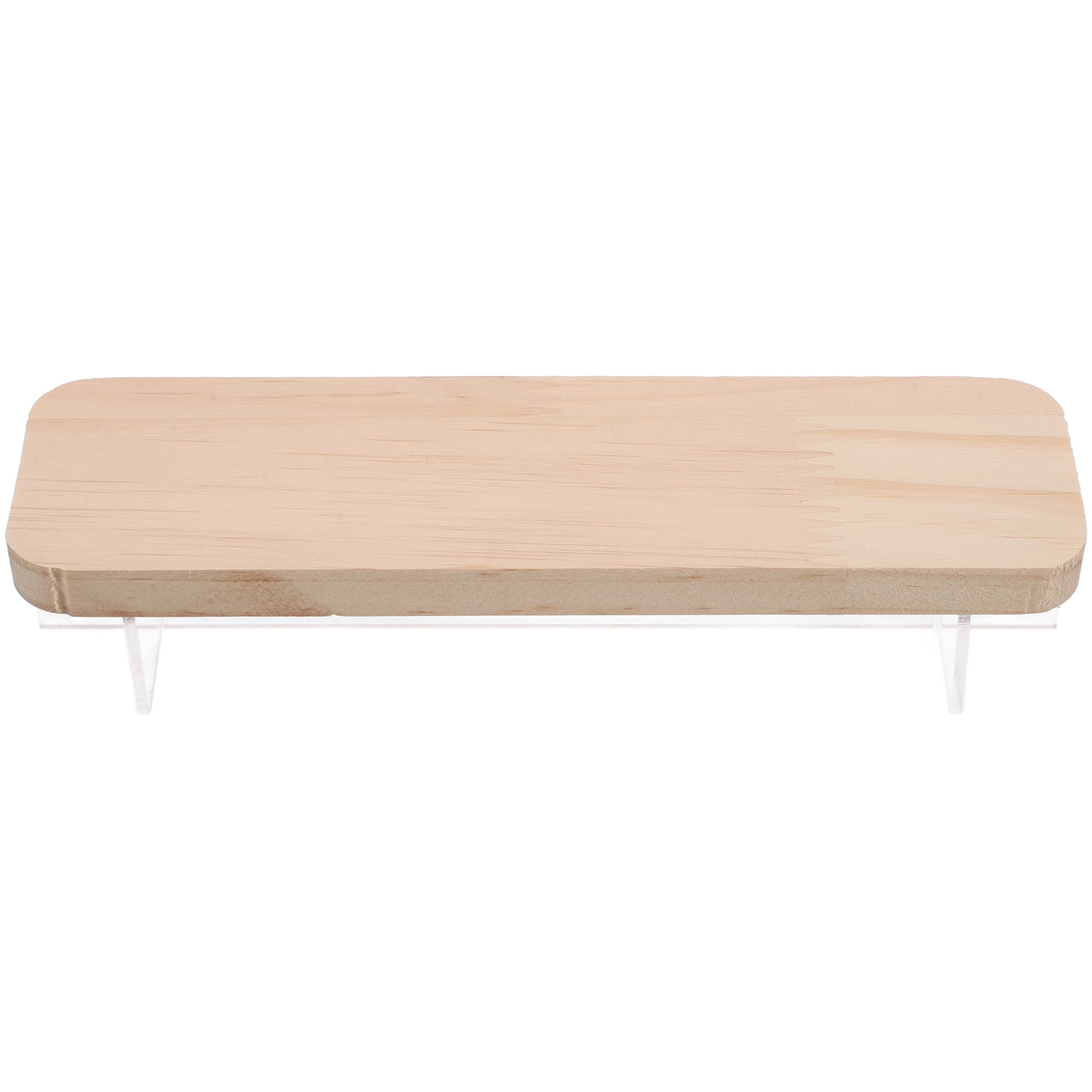 Viveous Wooden Display Riser Stand Figures Display Rack Cabinet ...