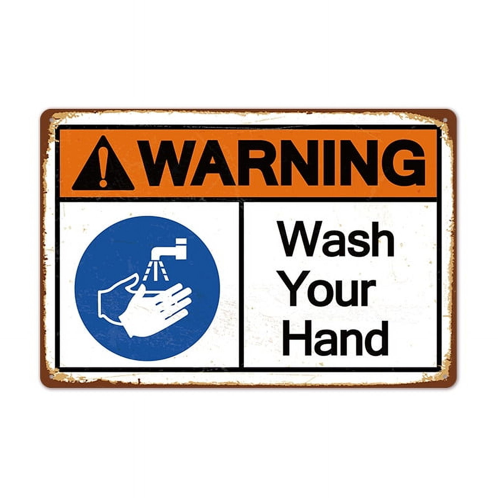 Viveous wash hand Sign Please Wash Your Hands Sign Safety Warning Signs ...