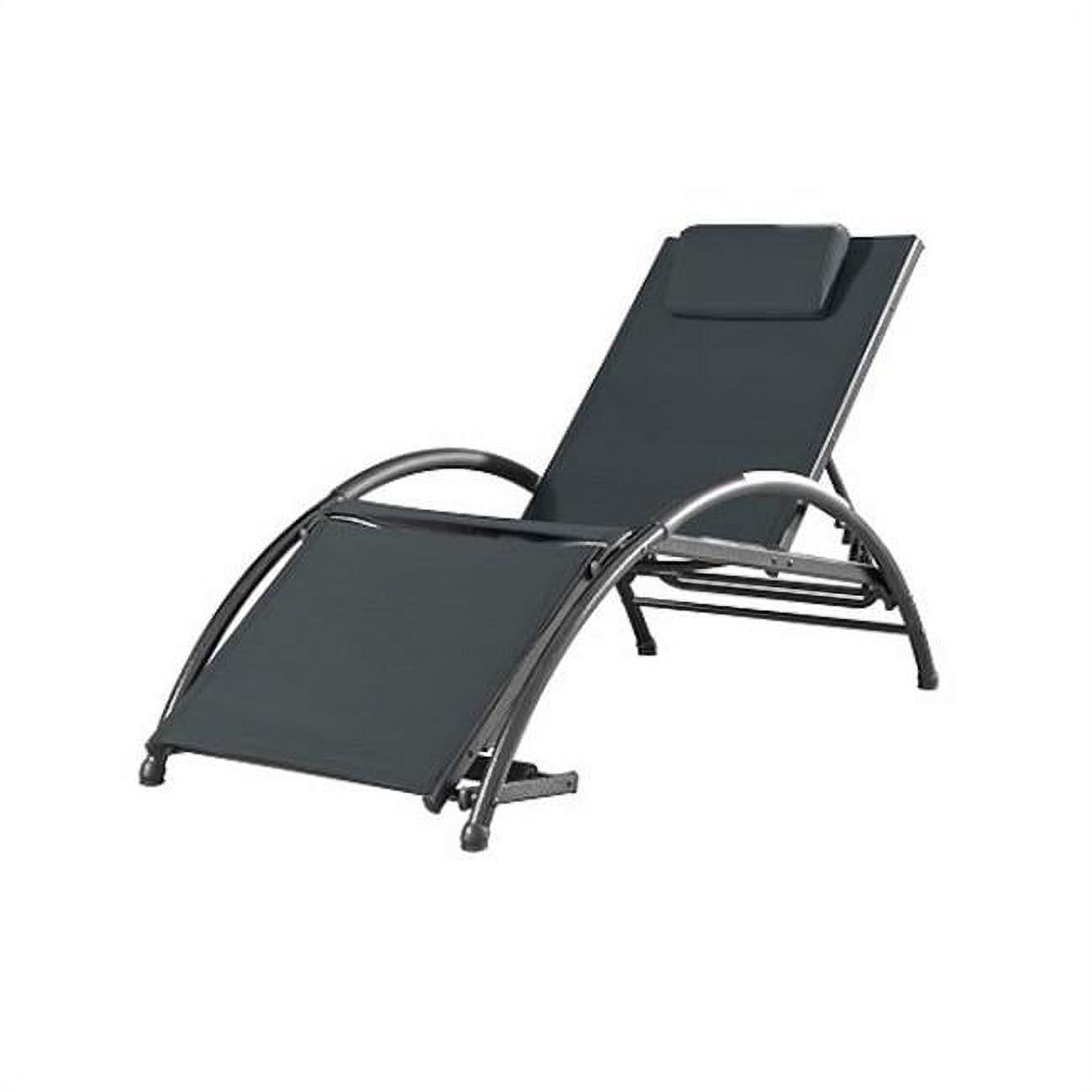 Vivere DKDSUN-BI Dockside Sun Lounger - Black - Walmart.com