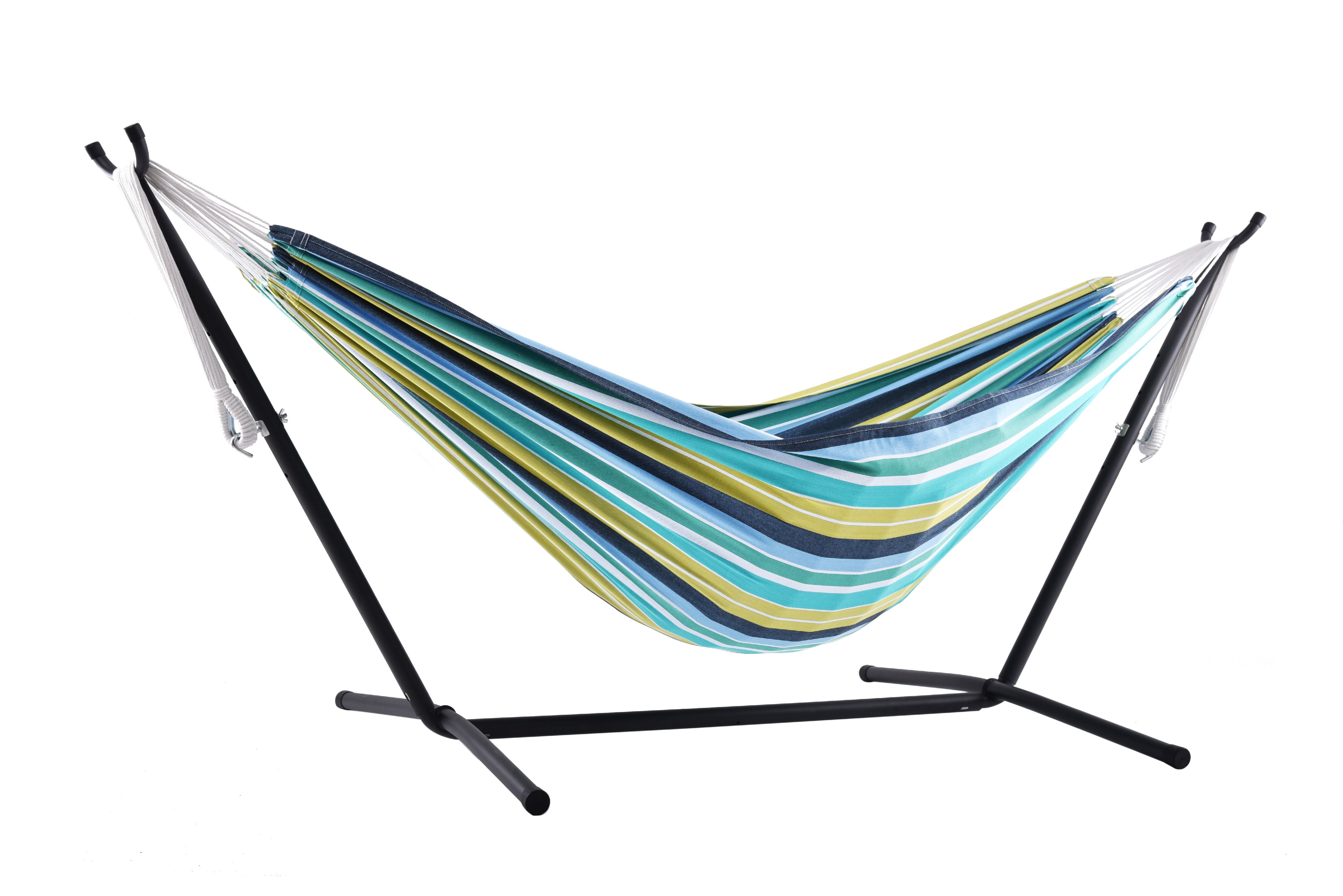 Double Cotton Hammock with Stand Combo (9ft/280cm) - Walmart.com