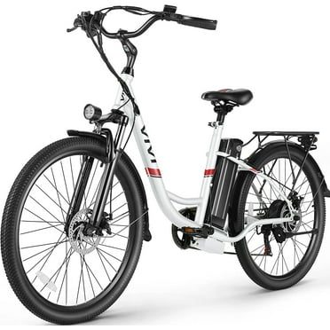 Hyper Bicycles Barbie 26" Ladies 36V Electric Cruiser E-Bike with Pedal ...