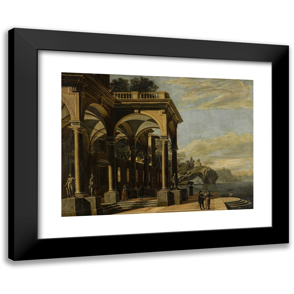 Viviano Codazzi 14x12 Black Modern Framed Museum Art Print Titled - An ...