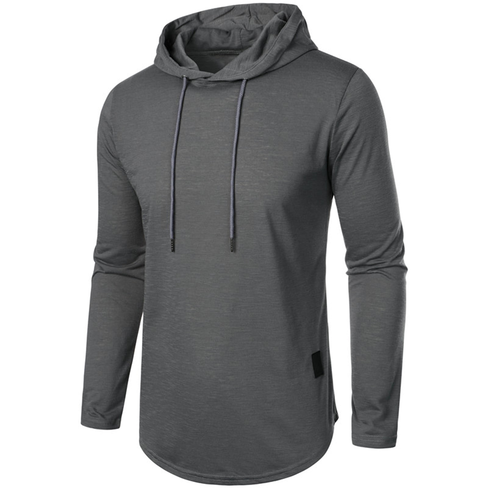 Vivianyo HD Men's Cotton Lightweight Casual Pullover Drawstring Hoodie ...
