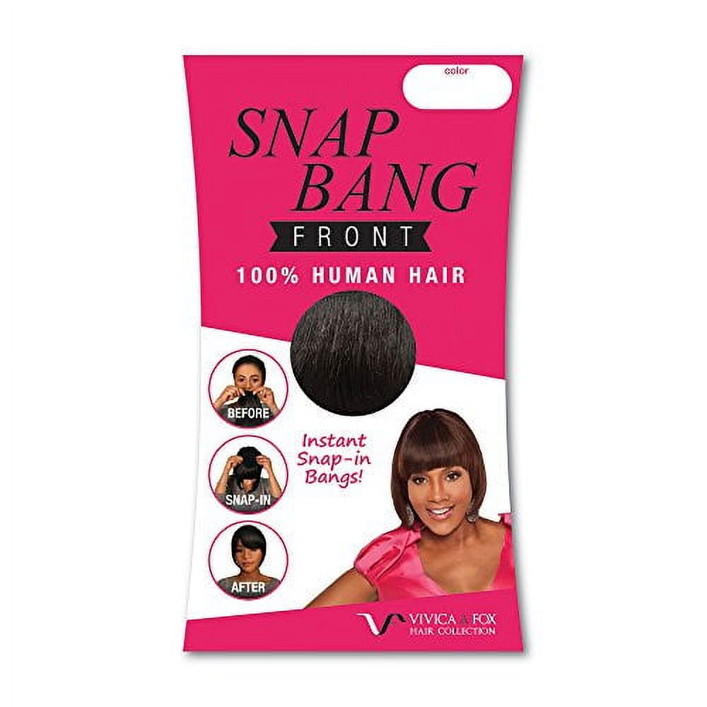 Vivica A Fox Collection Snap Bang Front Human Hair Extensions, Color 4 ...