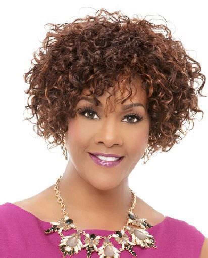 Vivica Fox Whitney Human Hair Wig, 2 Darkest Brown - Walmart.com