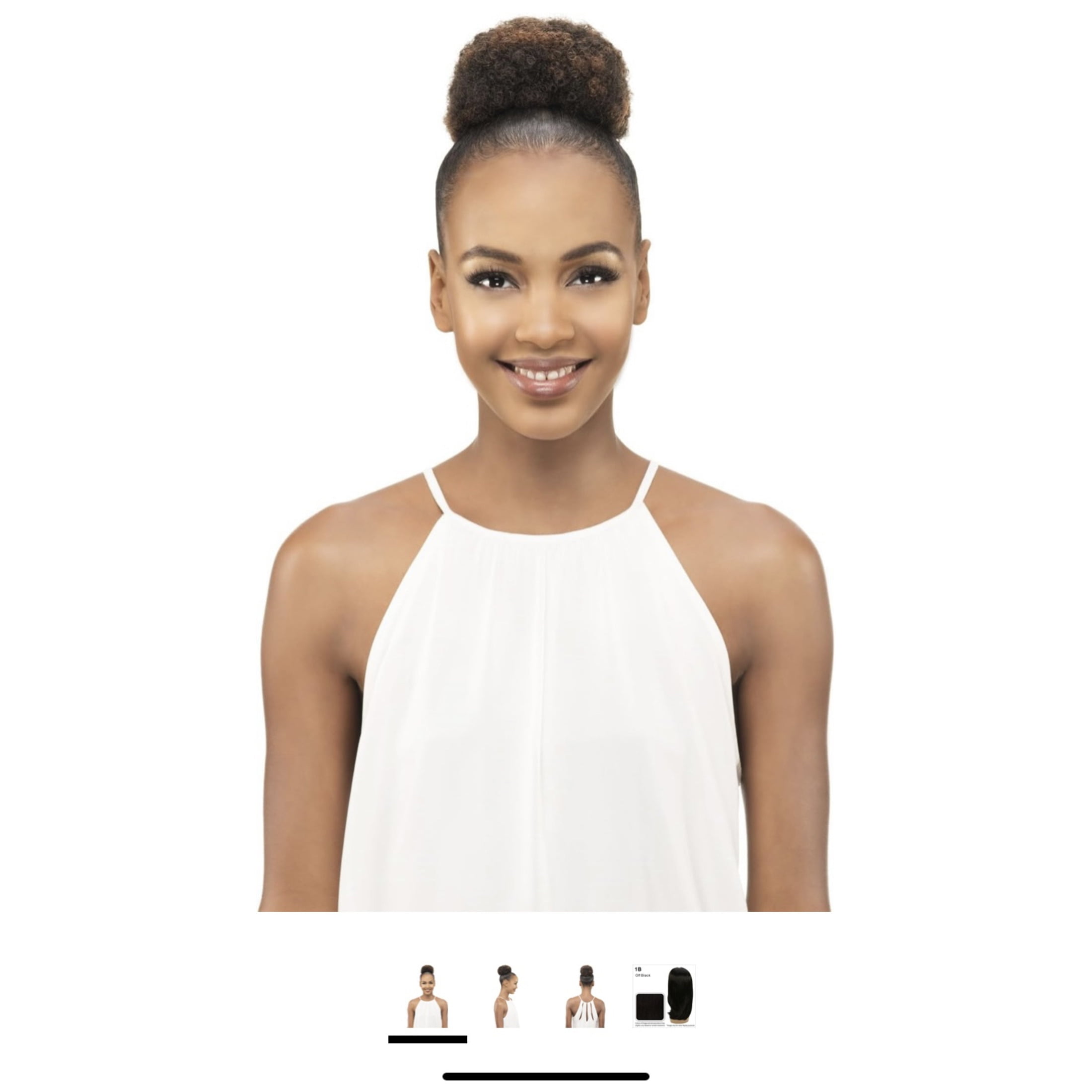 Vivica a Fox Hair Collection Pb31-v Small Kinky Afro Puff Pocket Bun ...