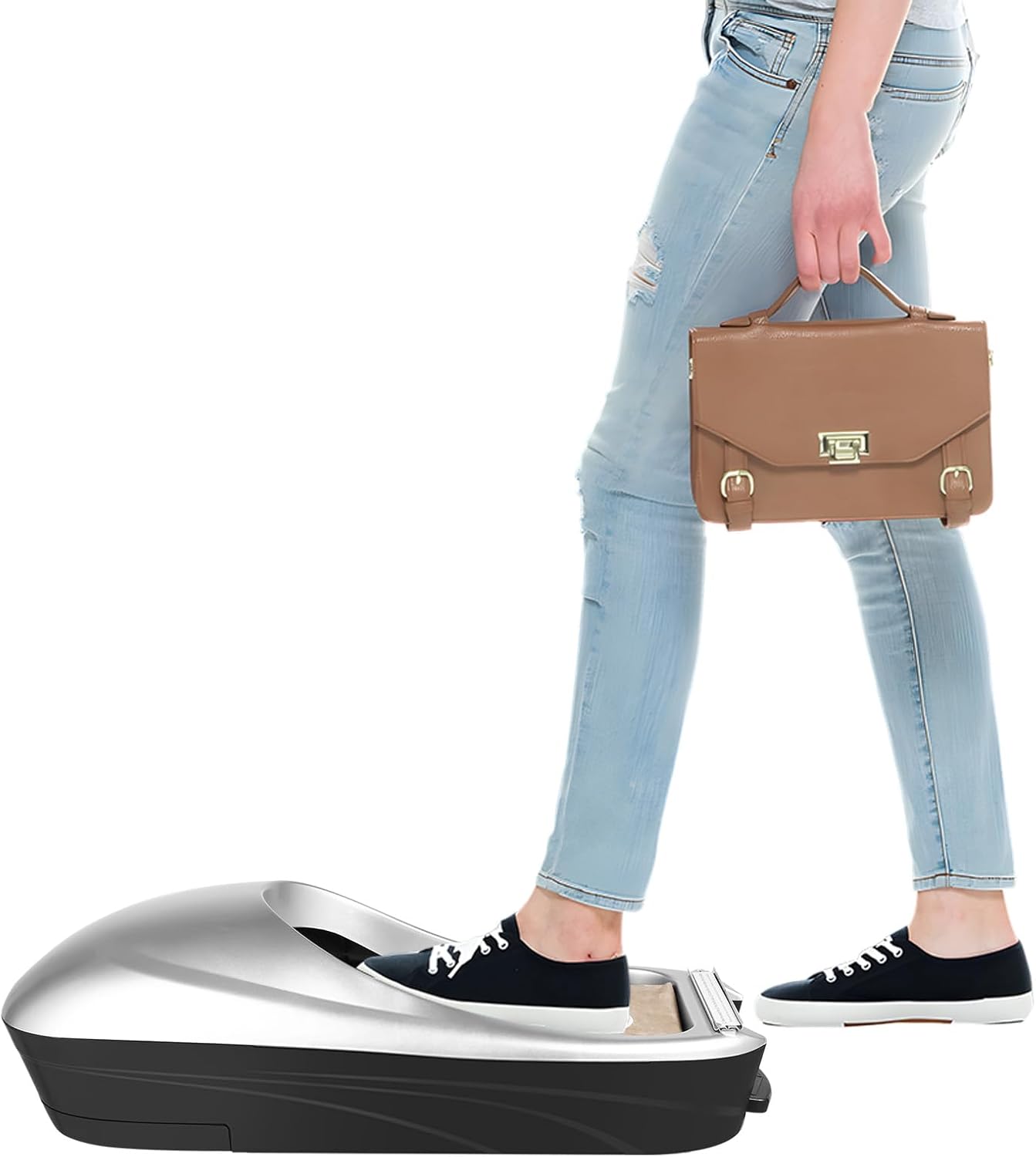 Shoe Wrapping Film Machine 23''×10'' Shoe Cover Dispenser for Indoor ...