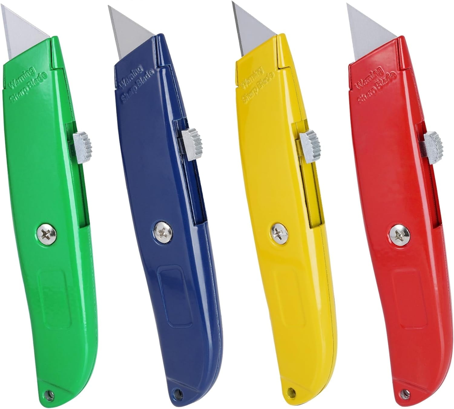 Vivicreate Box Cutter, 4-Pack Tough Folding Box Cutter for Heavy Duty ...