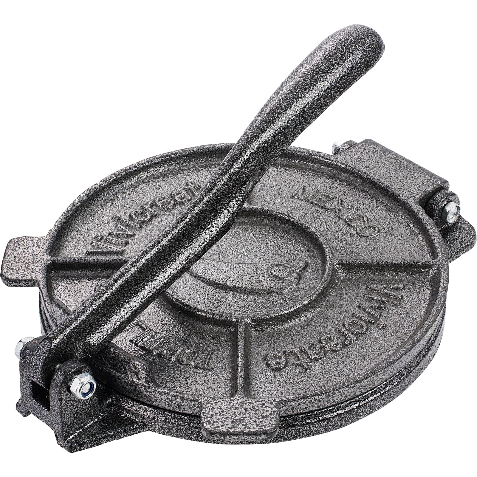 Vivicreate 7.5-Inch Heavy Duty Cast Iron Tortilla Press, Manual ...