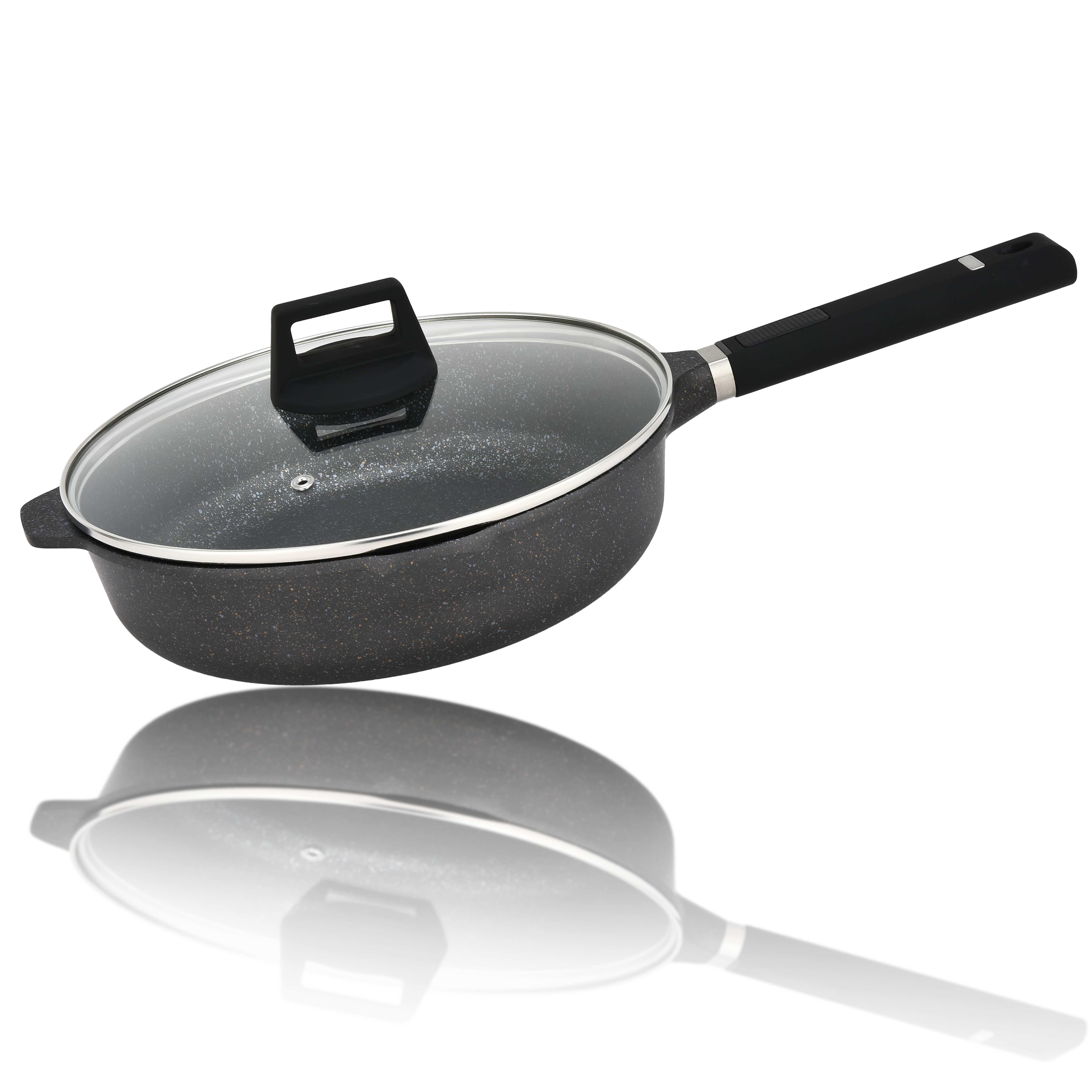 Vivicreate 9-Inch Nonstick Frying Pan with Lid, PFOA-Free Healthy ...