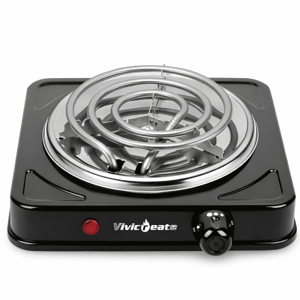 Vivicreate Electric Hot Plate Single Burner, 1000W Portable Electric ...