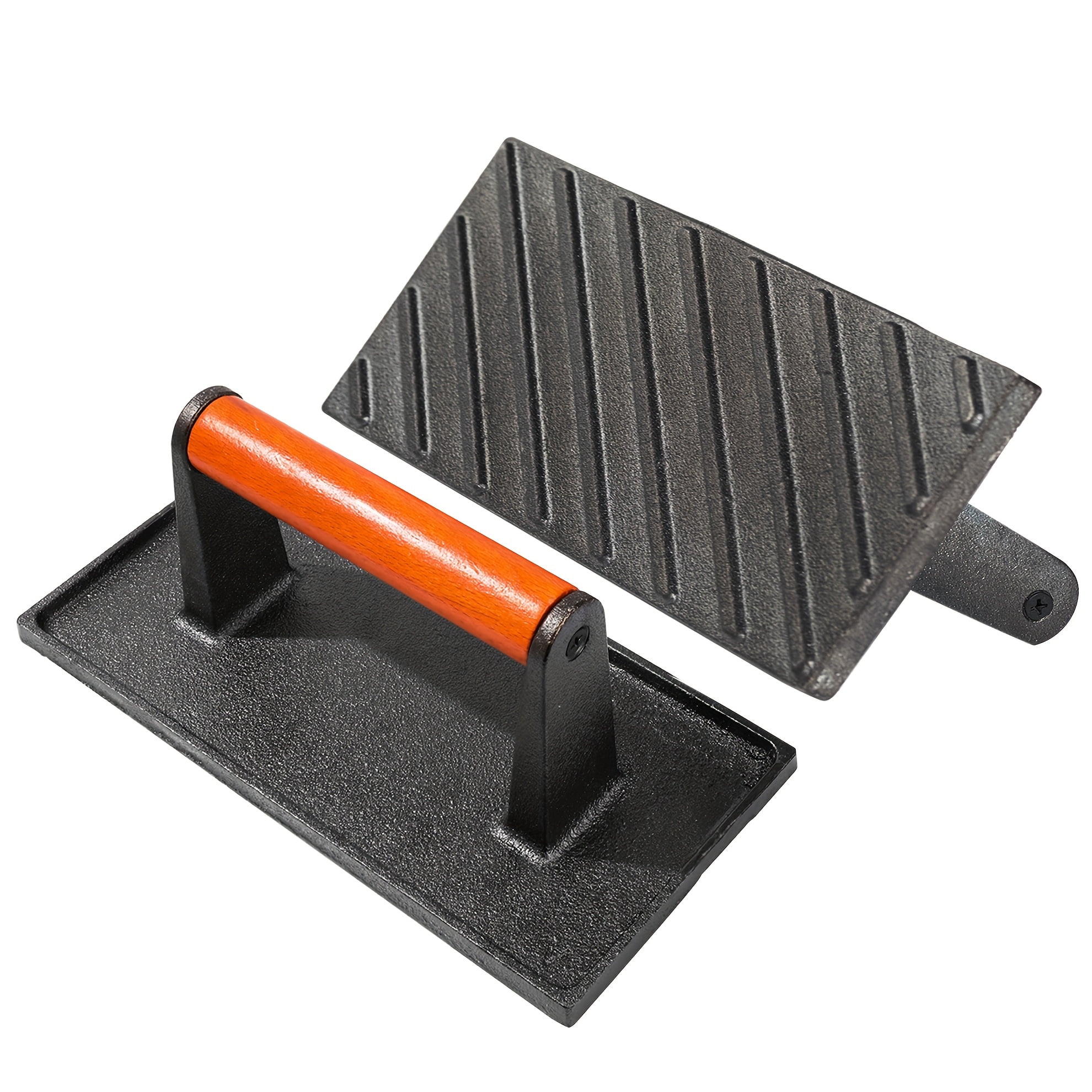 Vivicreate Heavy-Duty Cast Iron Bacon Press, Even Weight Distribution ...