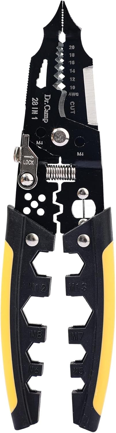Vivicreate Professional 28 in 1 Wire Stripper/wire Crimping Tool, Wire ...