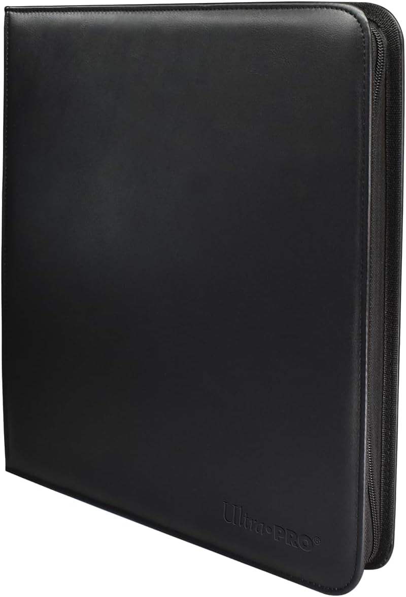 Ultra PRO - Vivid 12-Pocket Zippered PRO-Binder (Black) - Protect and ...
