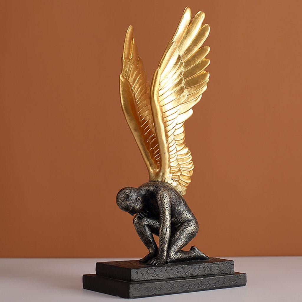 Vivid Angel Statue Sculpture Home Angel Tabletop Centerpiece Figurine ...