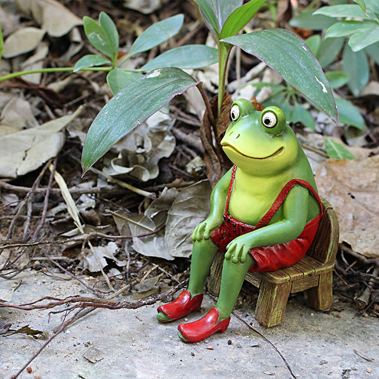 Vivid Animal Frog Garden Figurine - Realistic Hand-crafted Animal ...