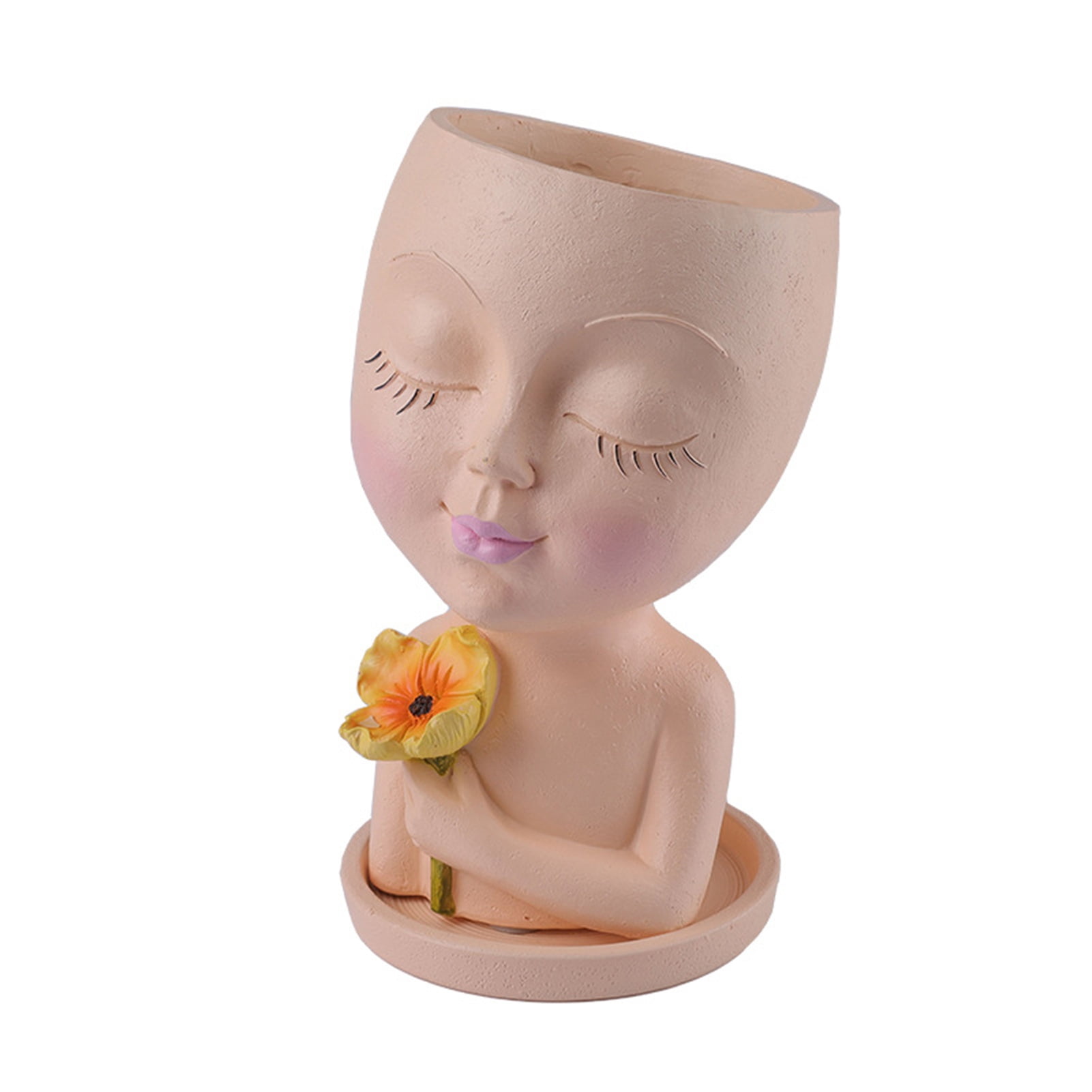 Vivid Appearance Stable Base Planters Pot with Drainage Holes Cute ...