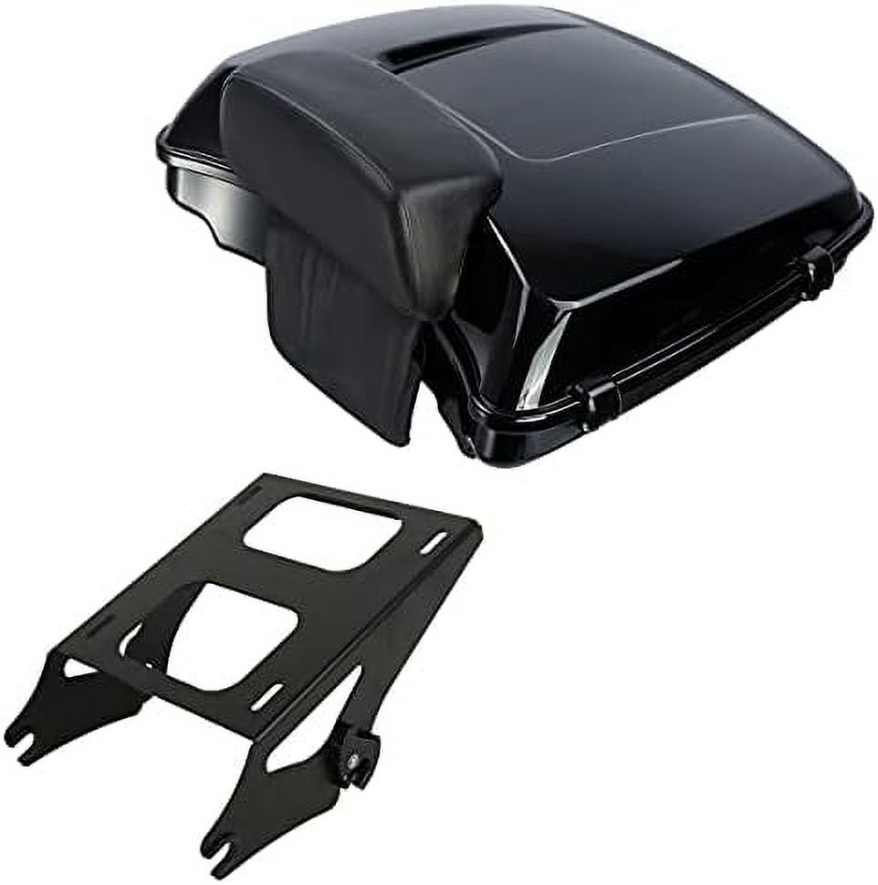 Vivid Black Razor Tour Pack Pack Trunk+Backrest Pad+ Tour Pack Mounting ...