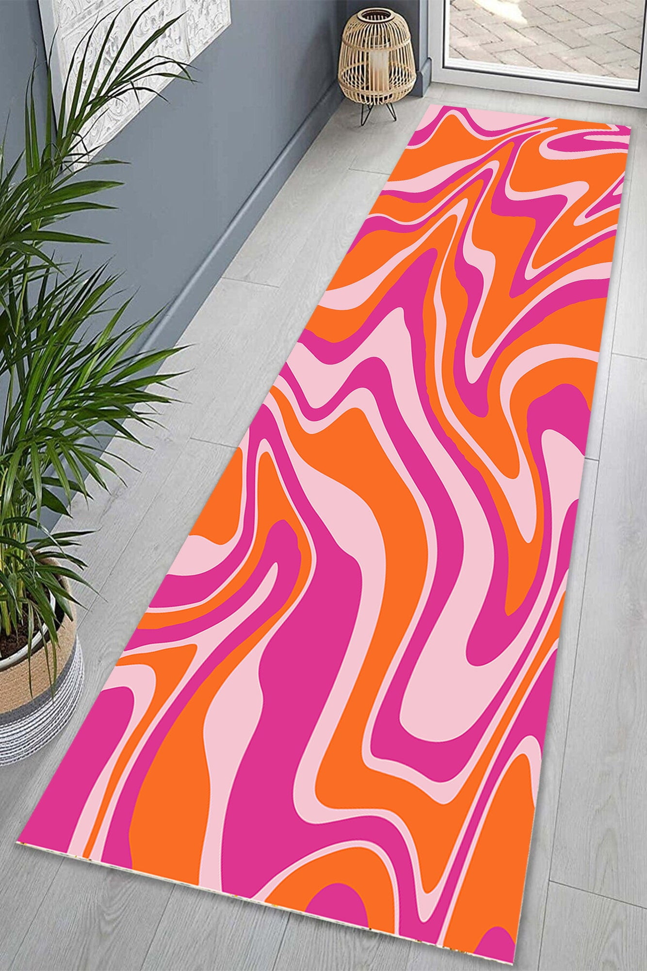 Vivid Color Rug, Modern Rug, Popular Rug, Decorative Rug, Bathroom Rug, Psychedelic Pattern Rug ...