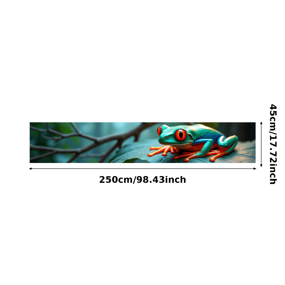 Vivid Colored Frog Themed Background Backdrop Banner Party Decorations ...
