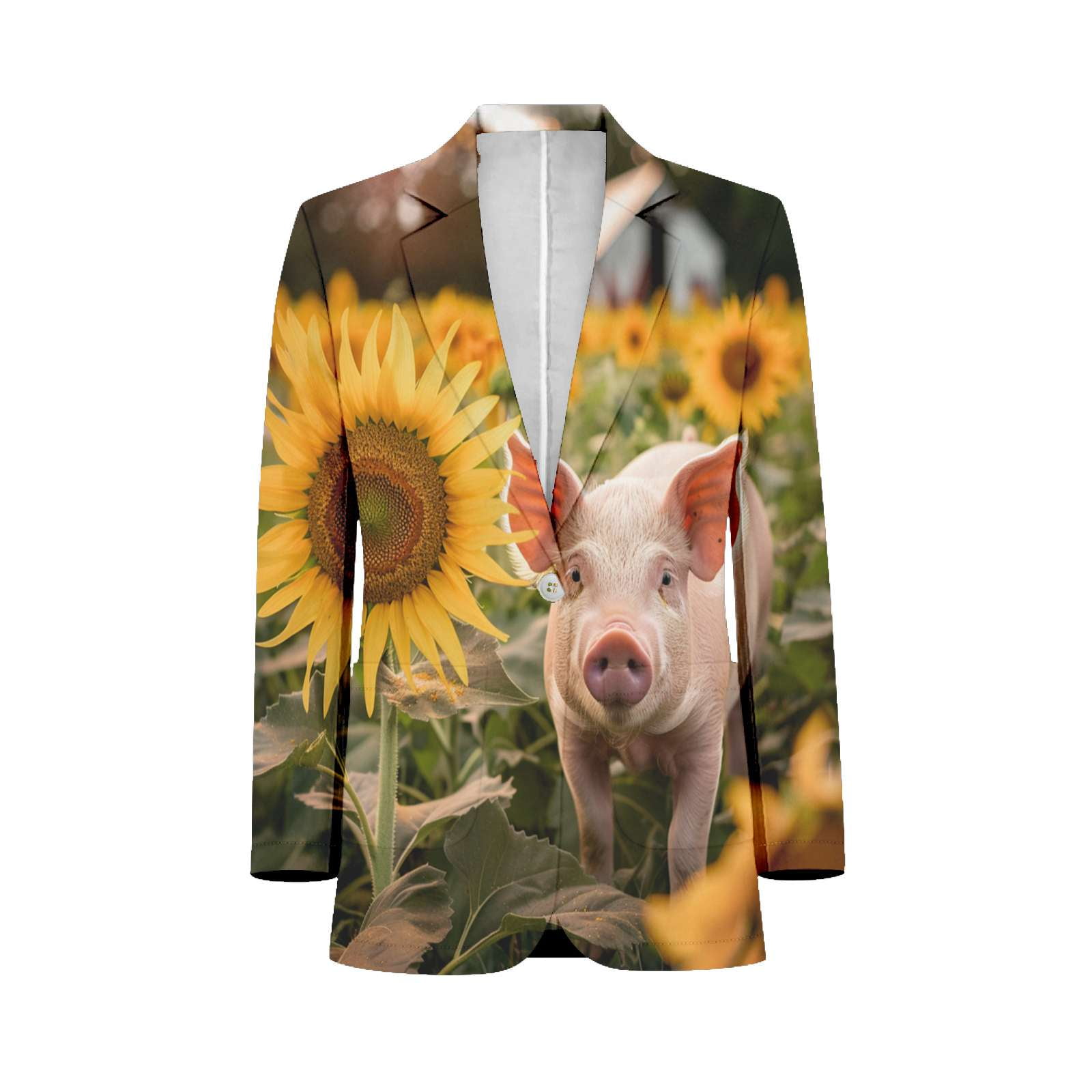 Vivid Country Scene With Farm Animals Customized Men's Suits full man ...
