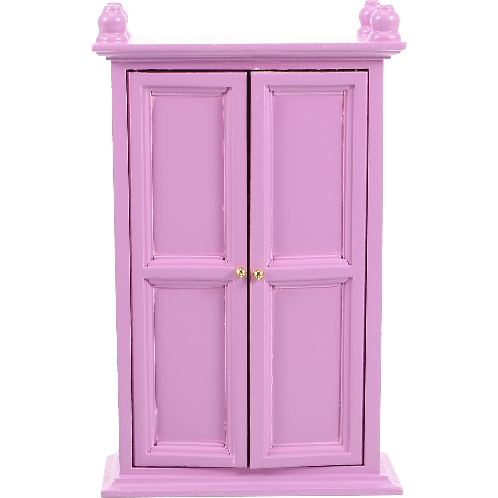 Vivid Dollhouse Wardrobe Mini Wooden Wardrobe Small House Furniture for ...