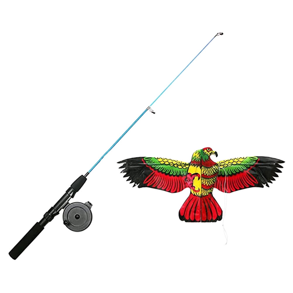 Vivid Outdoor Bird Kite Easy to Fly Outdoor Kite with Fishing Pole ...